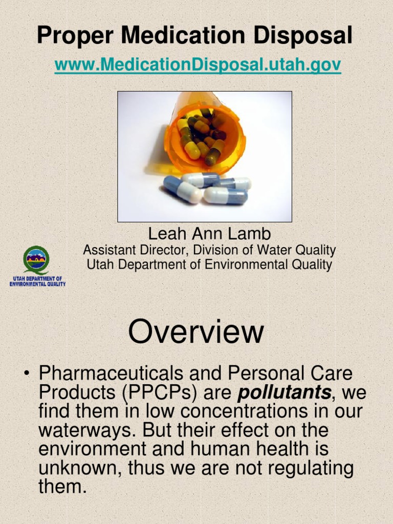 Safe Disposal of Unused Medications | PDF | Prescription Drugs ...