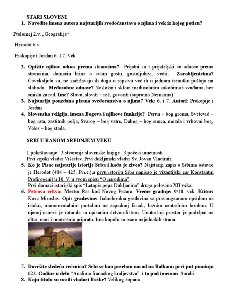 Kulturna Istorija Srba | PDF