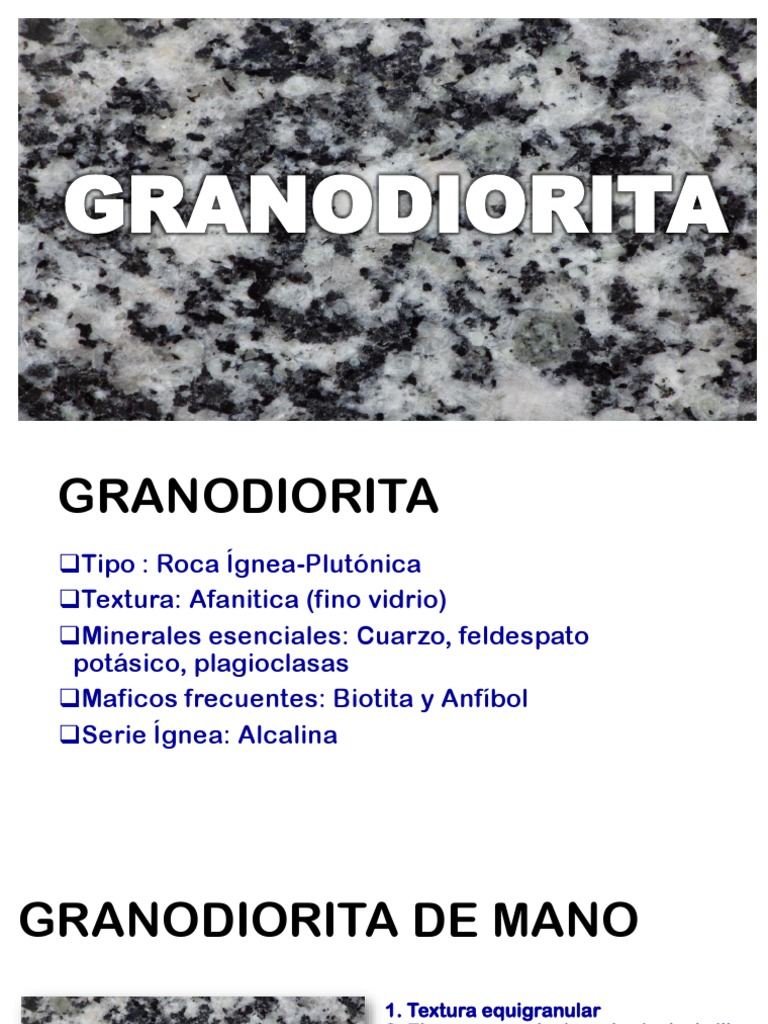 Granodiorita Seccion Delgada | PDF | Minerales | Roca ígnea