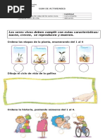 Ciclo de Vida de Los Seres Vivos | PDF | Ciencia y matemáticas
