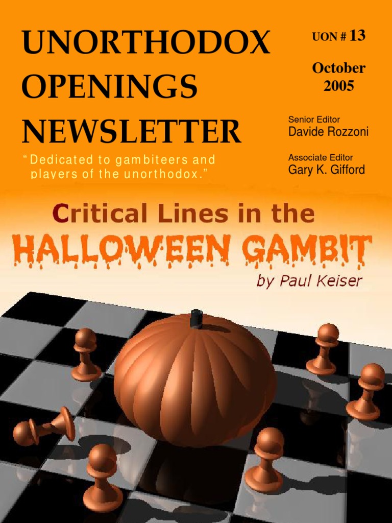 Halloween Gambit | PDF | Chess Theory | Chess Openings