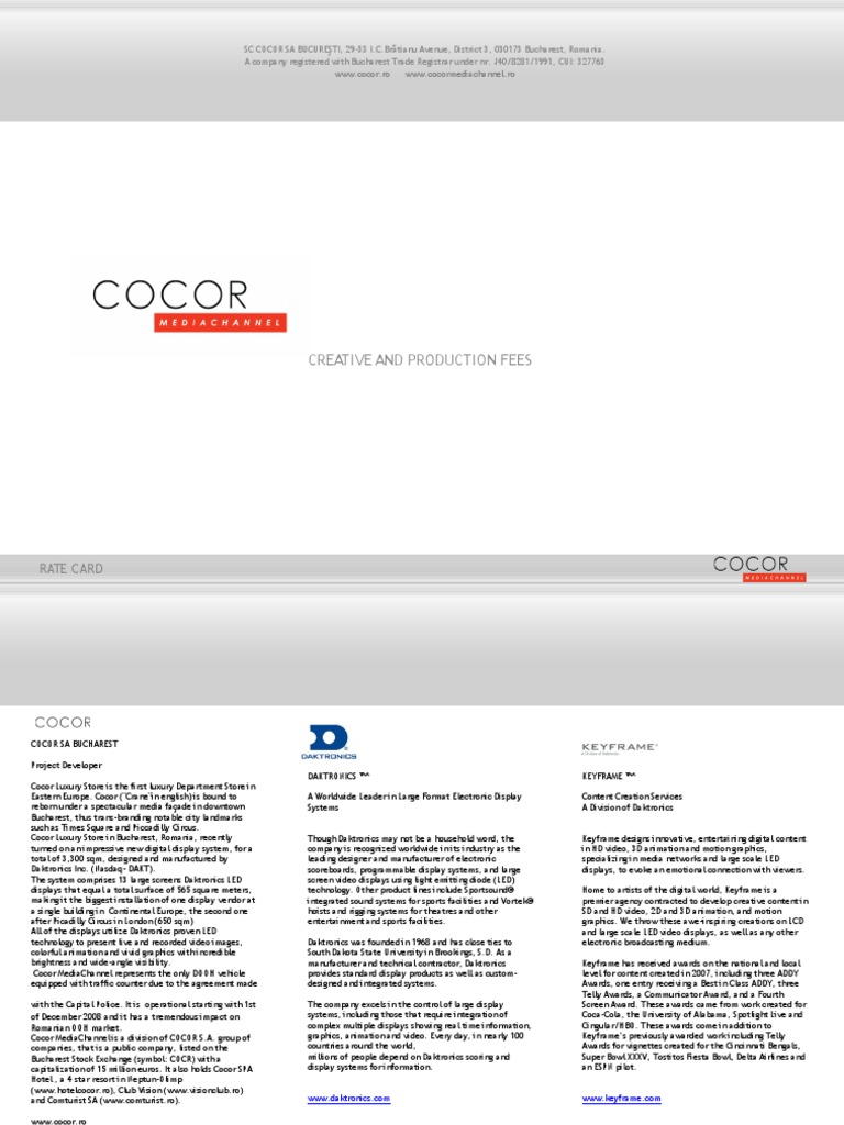 Creative&Production Fees | PDF | Typefaces | Display Resolution