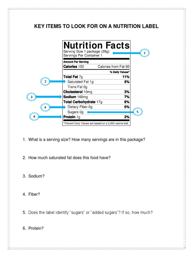 Kids - Nutrition Label | PDF