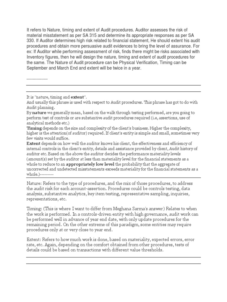 Nte | PDF | Financial Audit | Audit