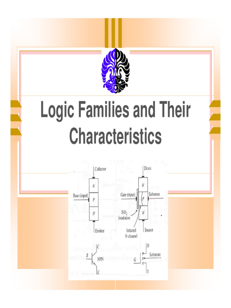 Logic Families and Their Characteristics Characteristics | PDF | Logic Gate | Cmos