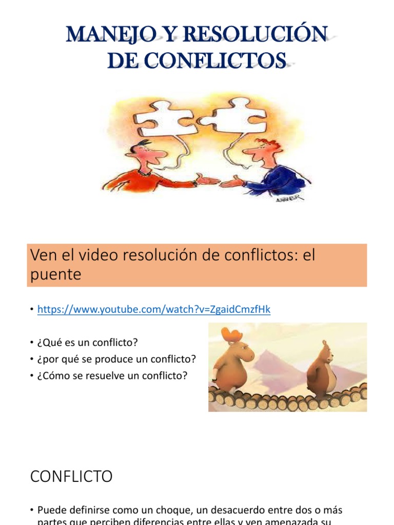 Resolucion de Conflictos | PDF | Conflicto (proceso) | Las emociones