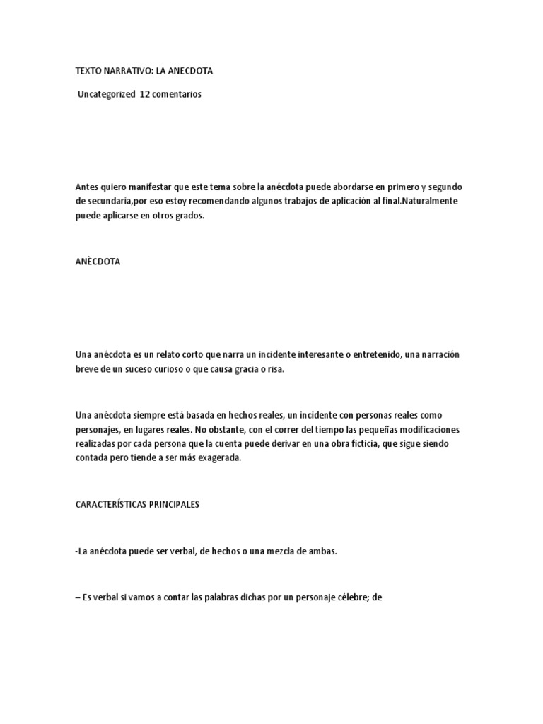 La Anecdota | PDF | La risa