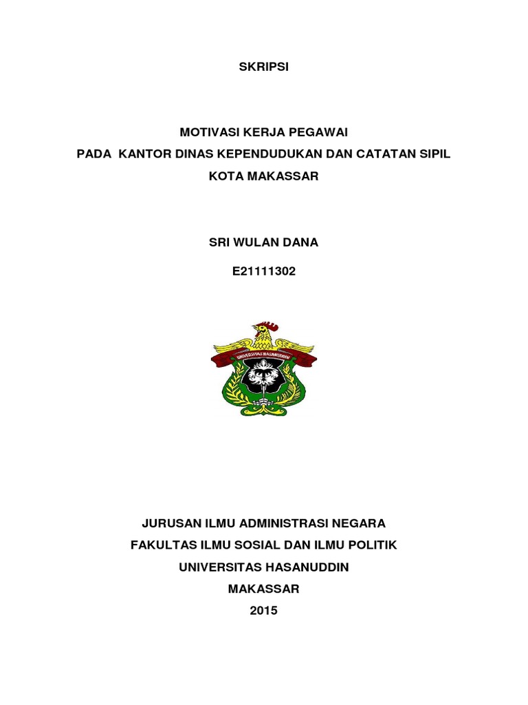 Skripsi Lengkap-Fisipdisduk Capil | PDF