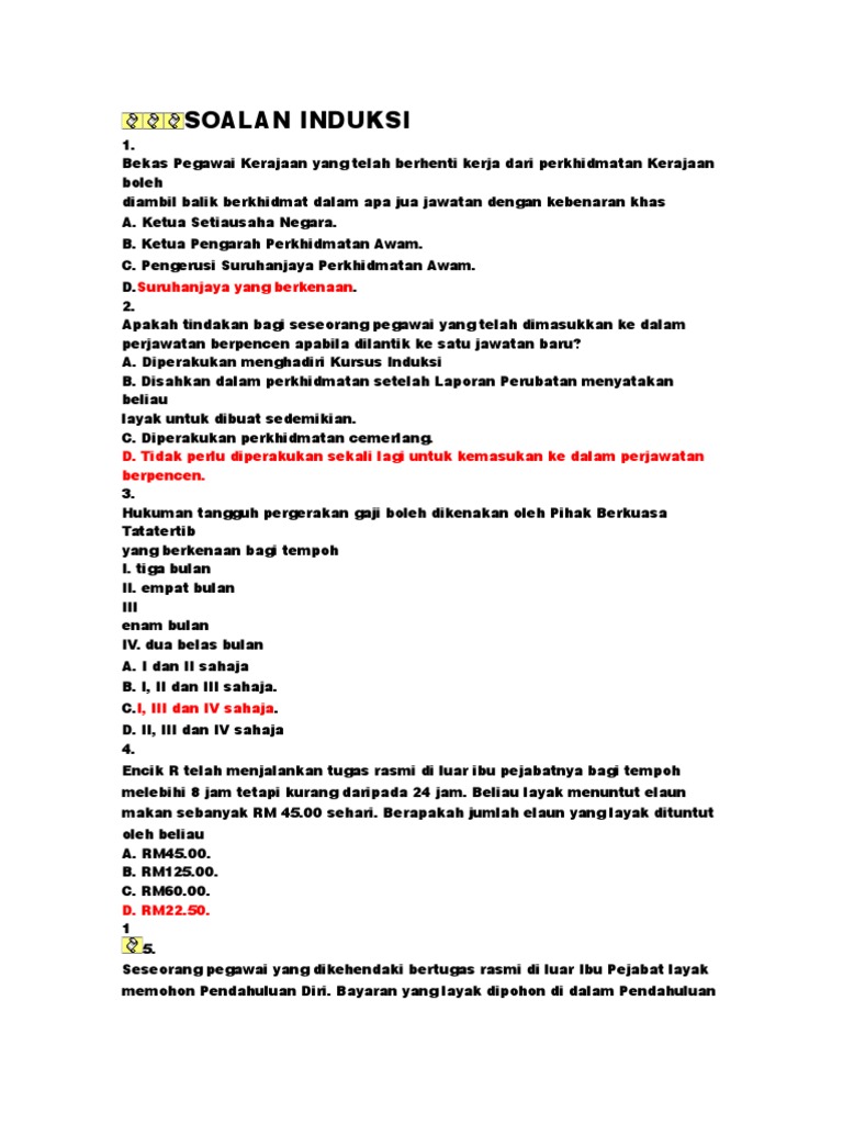 Soalan Induks1 | PDF