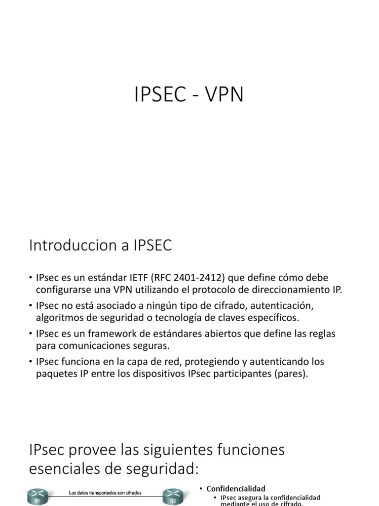 Ipsec - VPN | PDF | Transport Layer Security | Red privada virtual