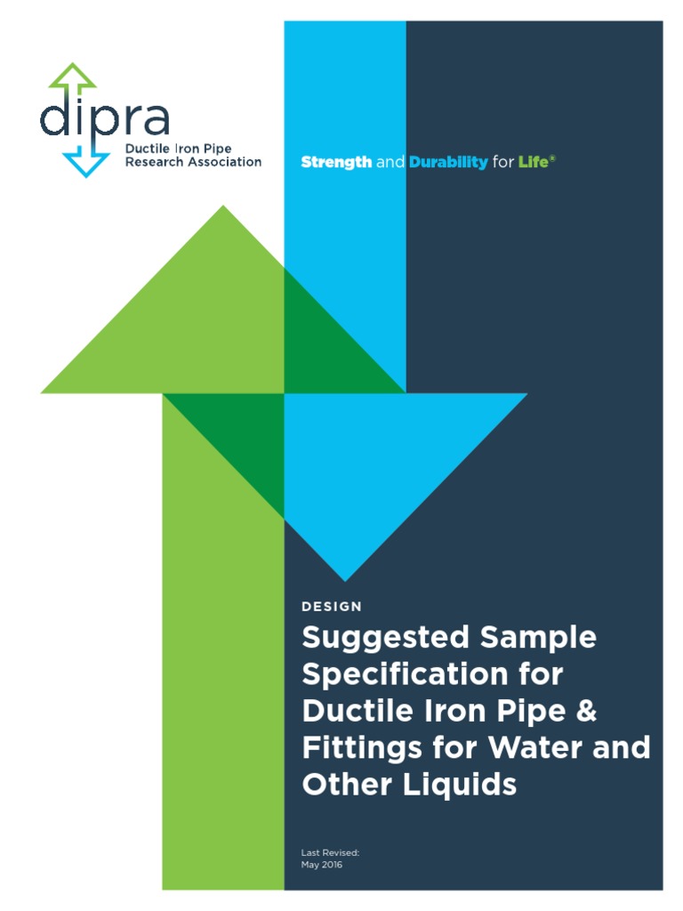 Suggested Sample Specification For Ductile Iron Pipe & Fittings For ...