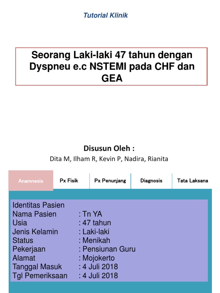 Penanganan Dyspnea NSTEMI di Klinik Wilujeng | PDF