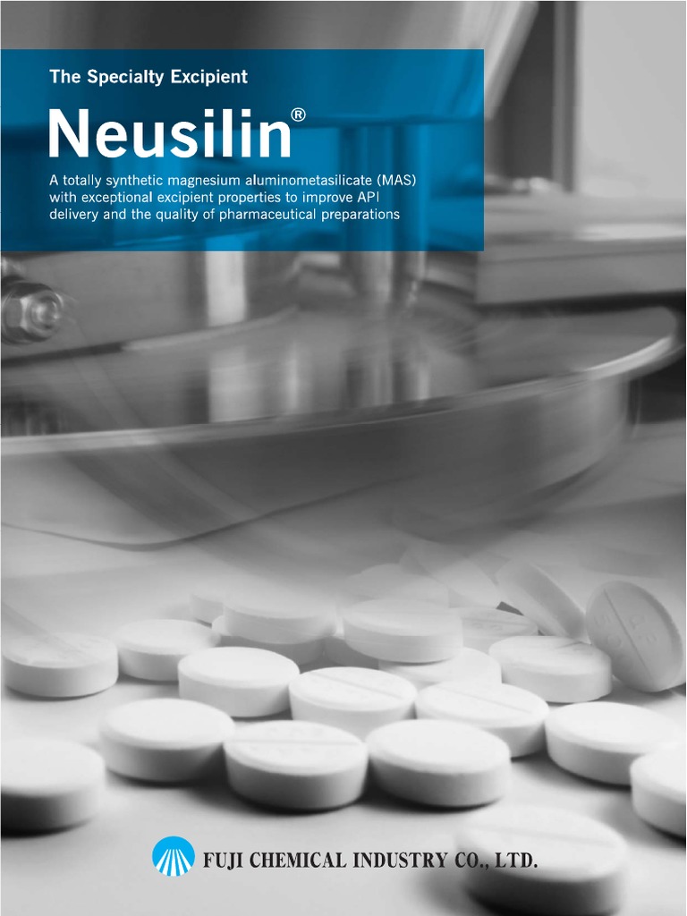 Fuji Neusilin Brosur | PDF | Tablet (Pharmacy) | Pharmaceutical Formulation