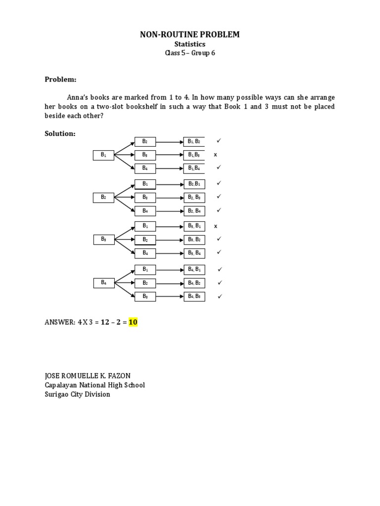 Non-Routine Problem: Statistics | PDF