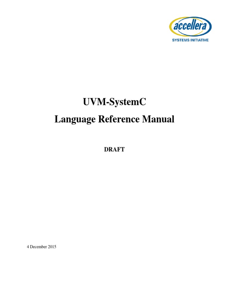 Uvm Systemc Language Reference Manual | PDF | Class (Computer ...