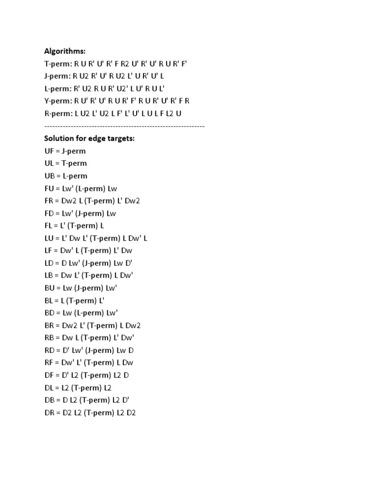 Rubik's Cube Classic Pochmann's Method 1111 | PDF | Logic Puzzles | Nature