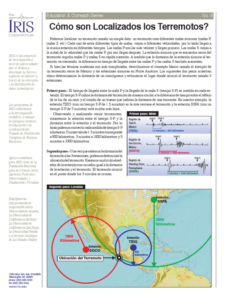 Localizacion Terremotos PDF | PDF | Temblores | Olas