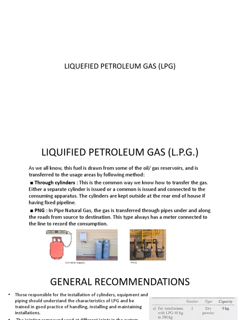 Liquefied Petroleum Gas (LPG) | PDF | Liquefied Petroleum Gas | Natural Gas