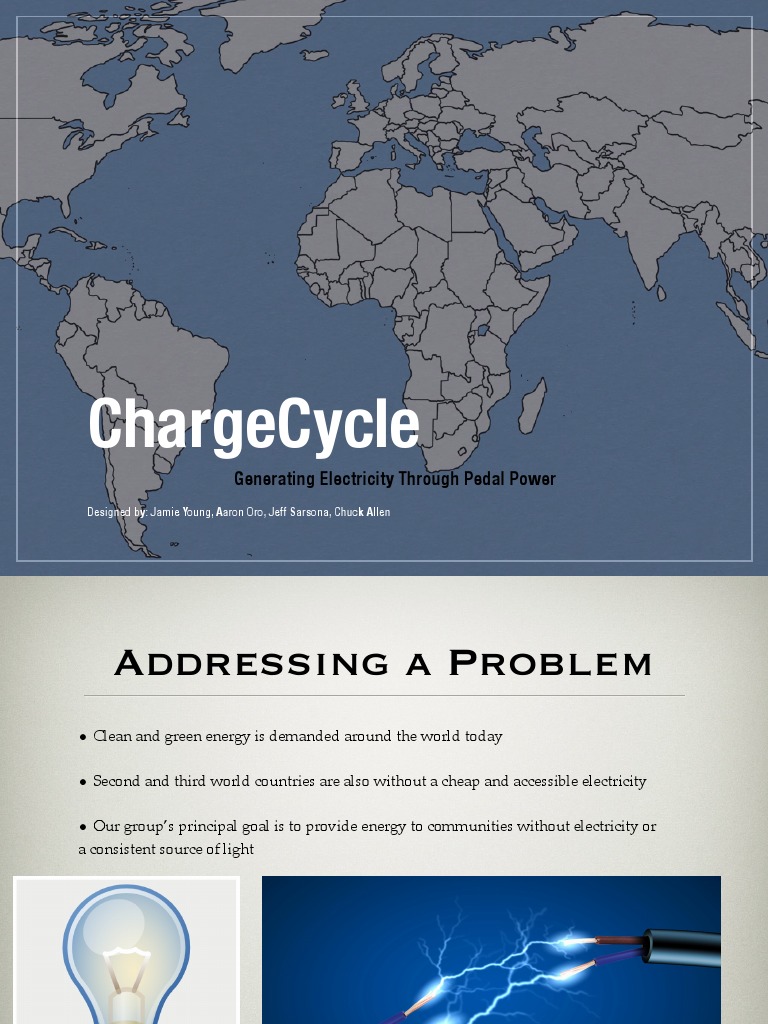 Charge Cycle Presentation | PDF | Electric Generator | Wheel