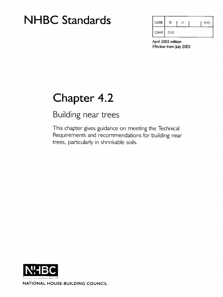 NHBC Building Near Trees | PDF | Deep Foundation | Trees