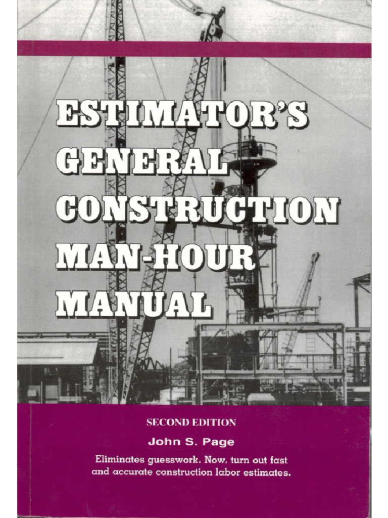 Estimator S General Construction Man Hour Manual B 2 | PDF