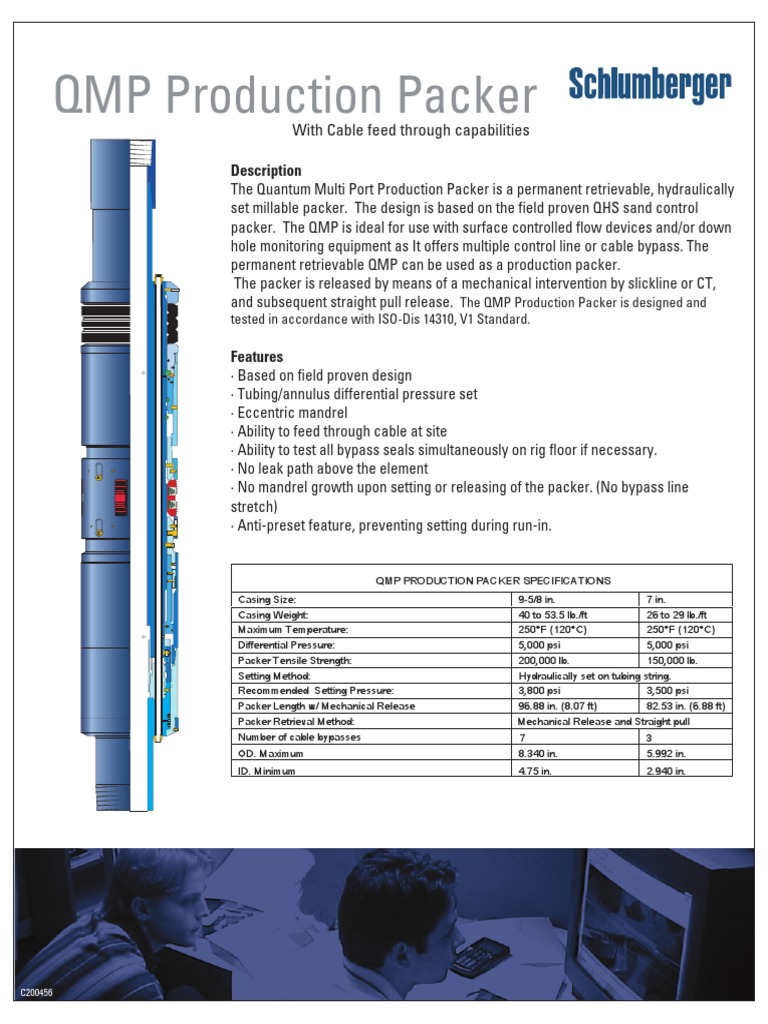 QMP Production Packer: With Cable Feed Through Capabilities | PDF ...