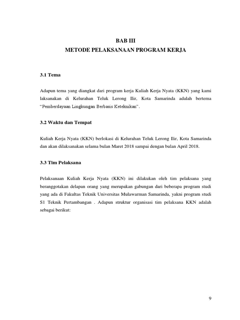 Bab III Dan IV (Repaired) (KKN Adin) | PDF