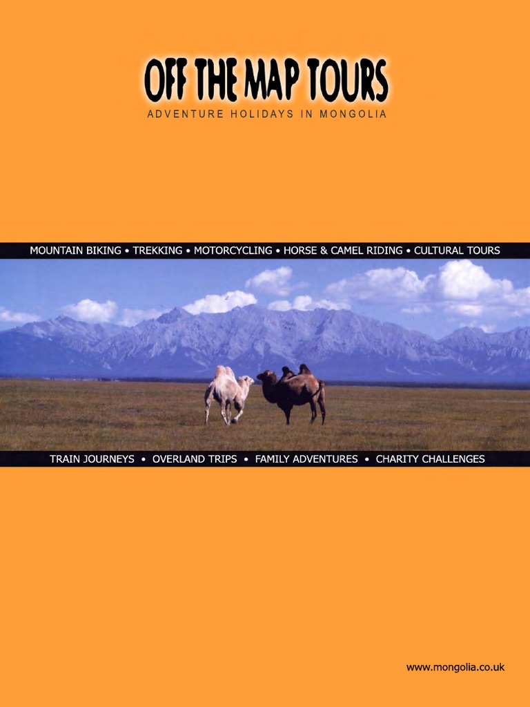 Mongolia Brochure Online | Download Free PDF | Mongolia | Trail