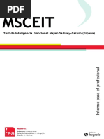 Version Imprimible MSCEIT | PDF | Inteligencia emocional | Cognición