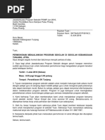 Surat Pindaan Tarikh PSRA 2025 | PDF