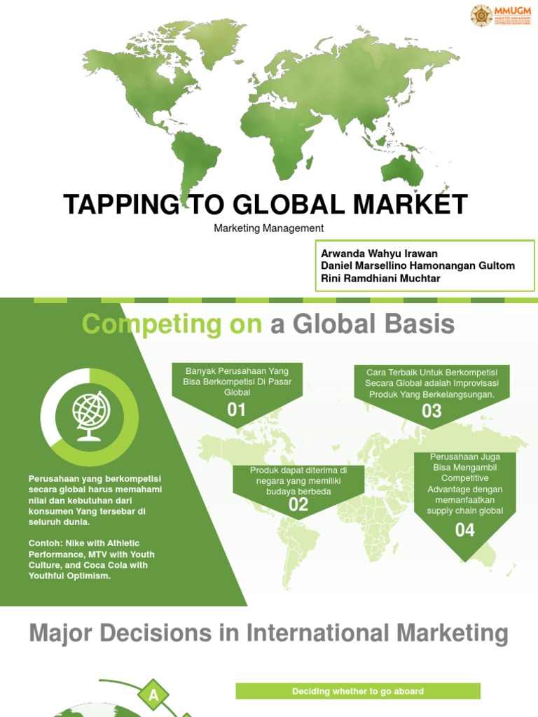 Tapping Into Global Markets: Deciding on an International Marketing ...