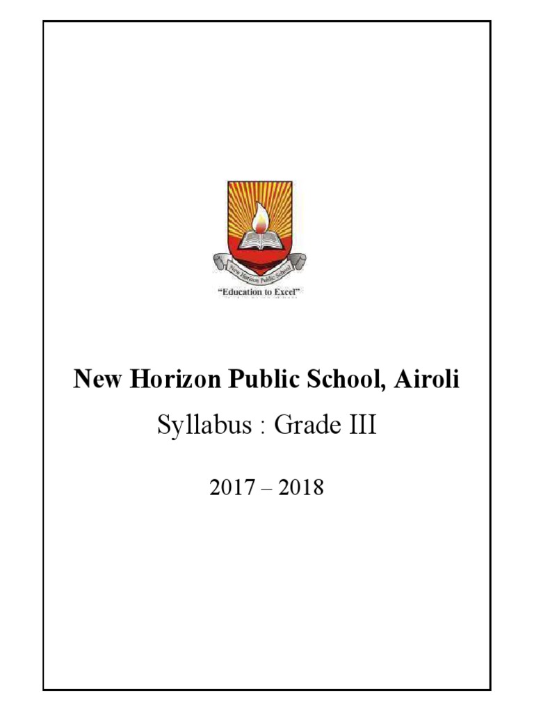Grade III Syllabus | PDF | Pronoun | Noun