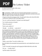 The Lottery Ticket by Anton Pavlovich Chekhov | PDF