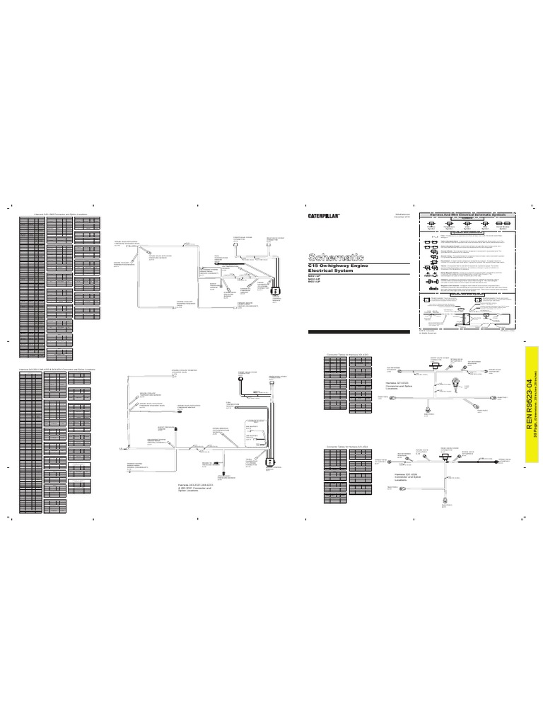 C15 On-Highway Engine Electrical System: Harness and Wire Electrical ...