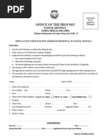 Hostel Leave Application Form | PDF
