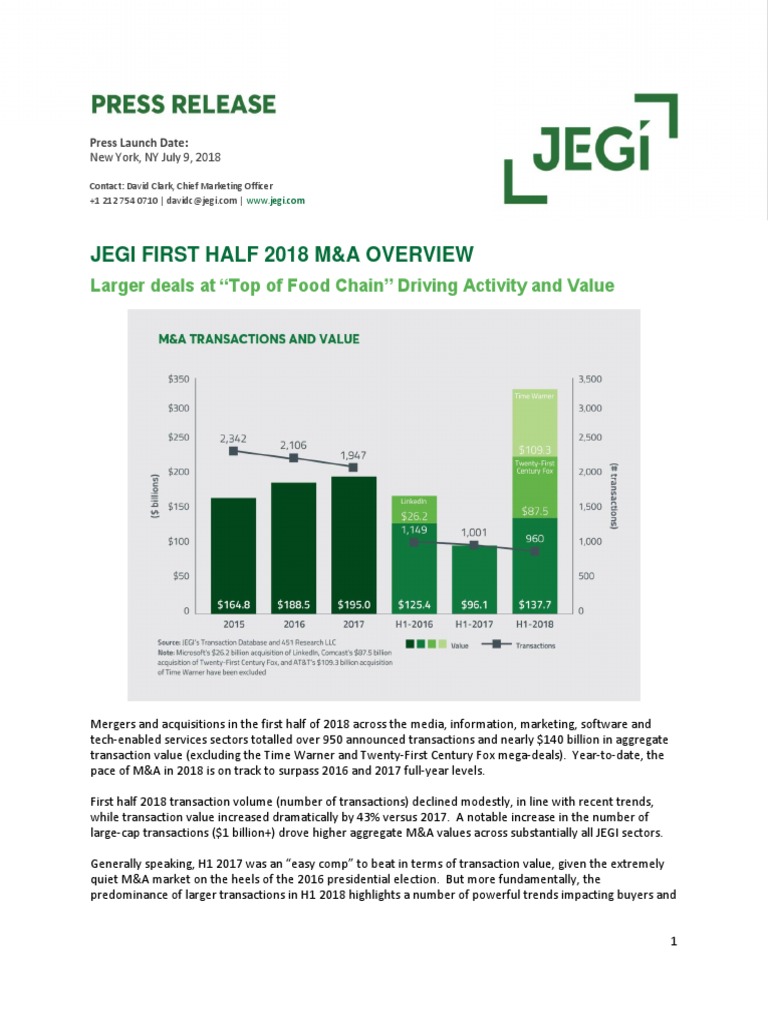Jegi | PDF | Mergers And Acquisitions | Comcast