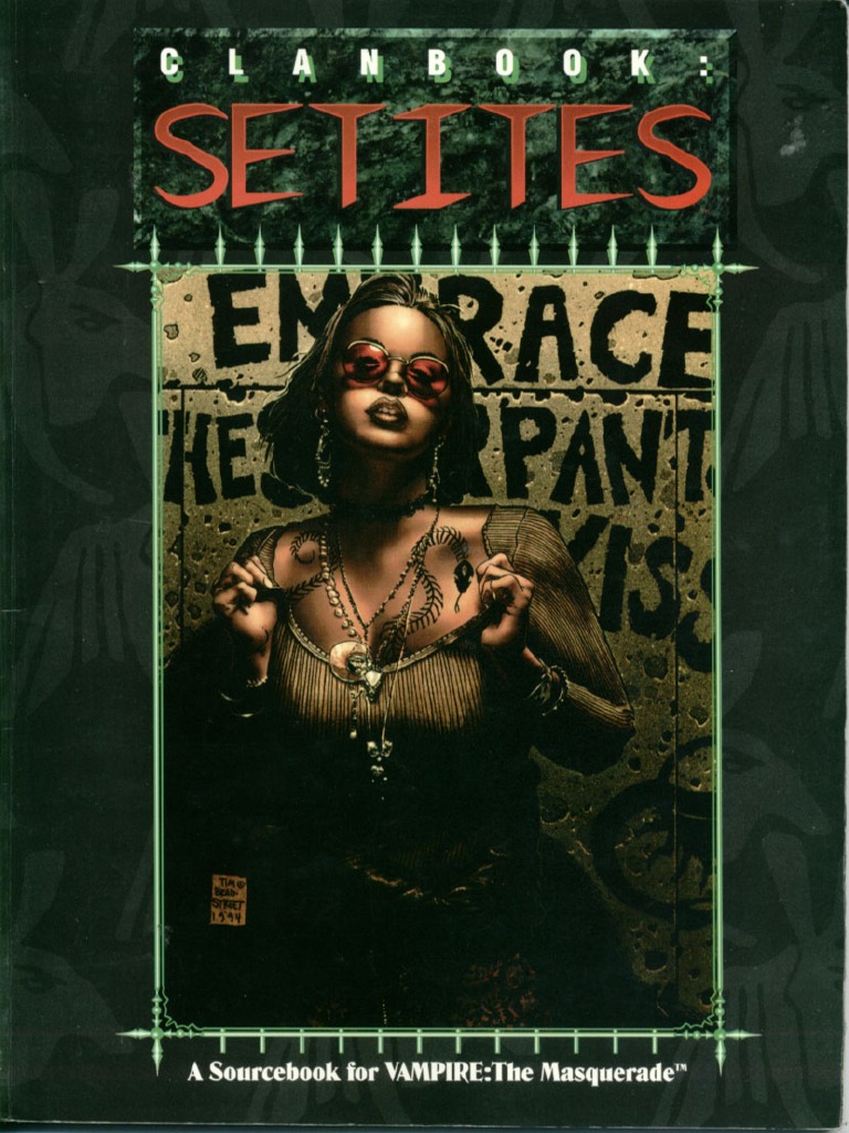Clanbook Setites (1st Edition) (1995) WW2060 (With Bookmarks) (Missing ...