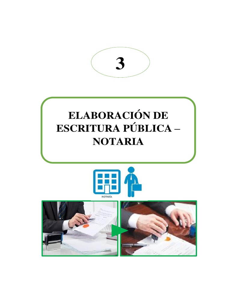 3 Elaboracion de Escritura Publica Notaria | Contabilidad | Economias