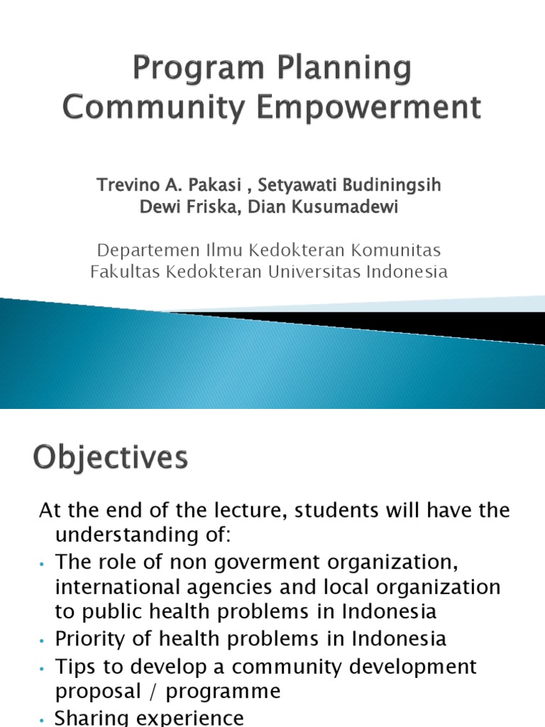 Munity Empowerment Program in Health - SMTR 6 2014 - DF | PDF ...