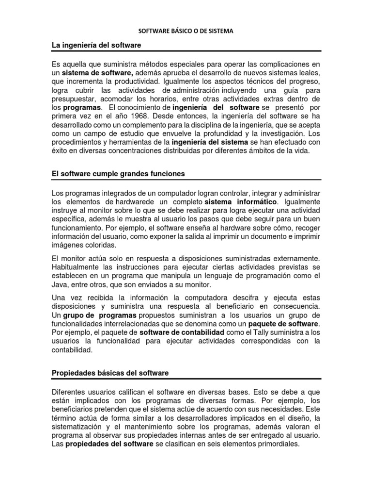 Ventajas y desventajas del software básico | PDF | Aplicación web ...