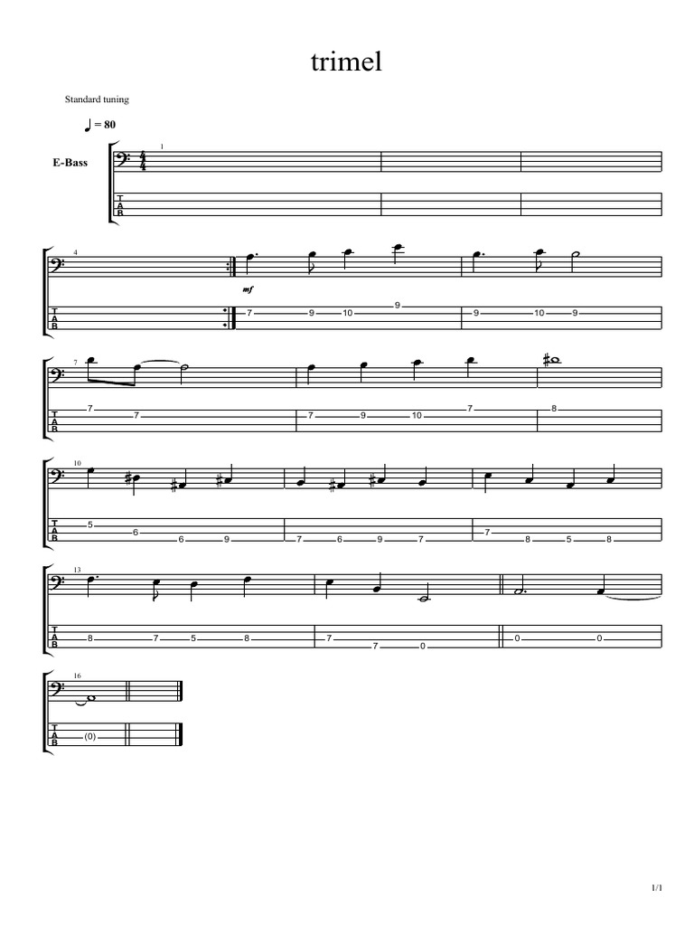 Trimel: Standard Tuning | PDF