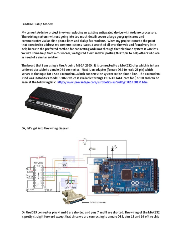 Arduino Modem 01 | PDF | Modem | Electrical Connector