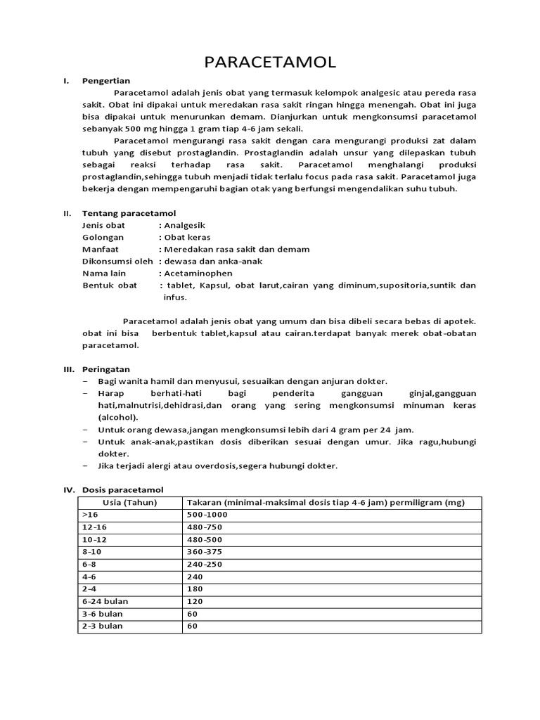 Paracetamol | PDF