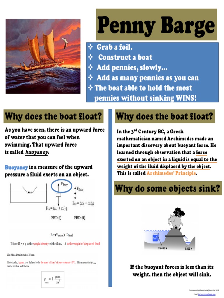 Penny Barge Activity PDF | PDF