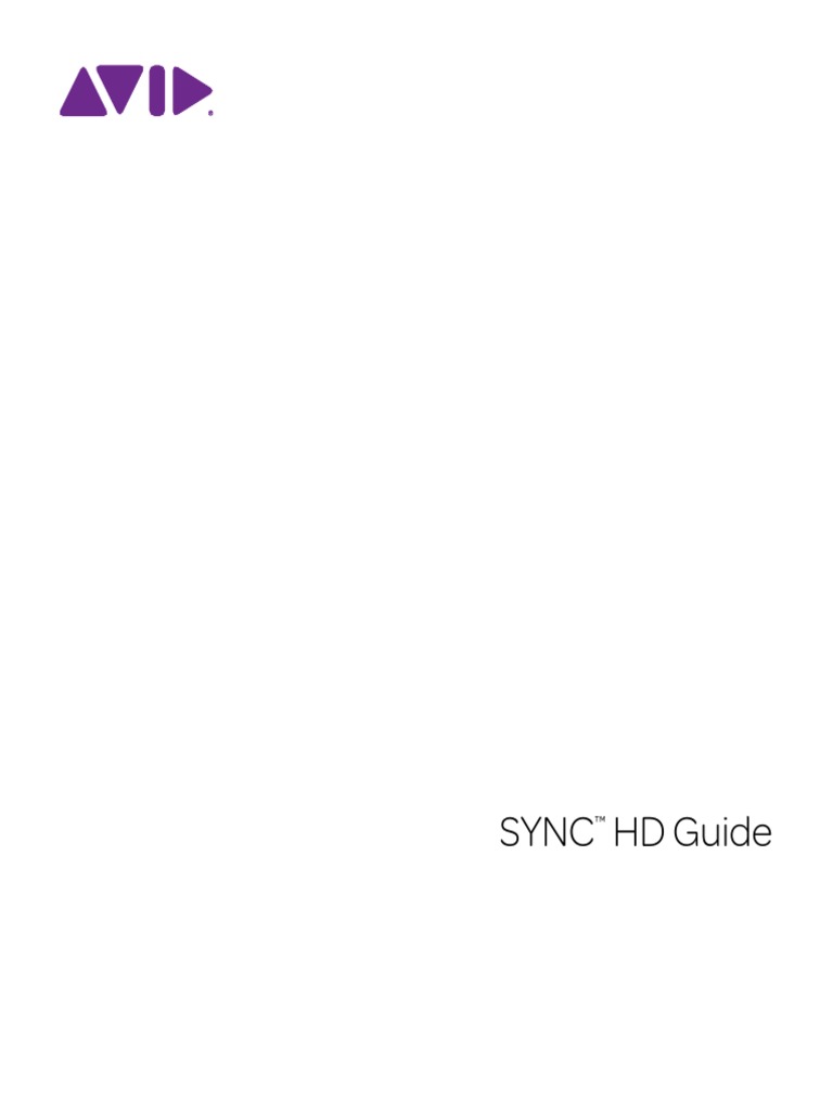 Sync HD Guide | PDF | Electrical Connector | Electrical Engineering
