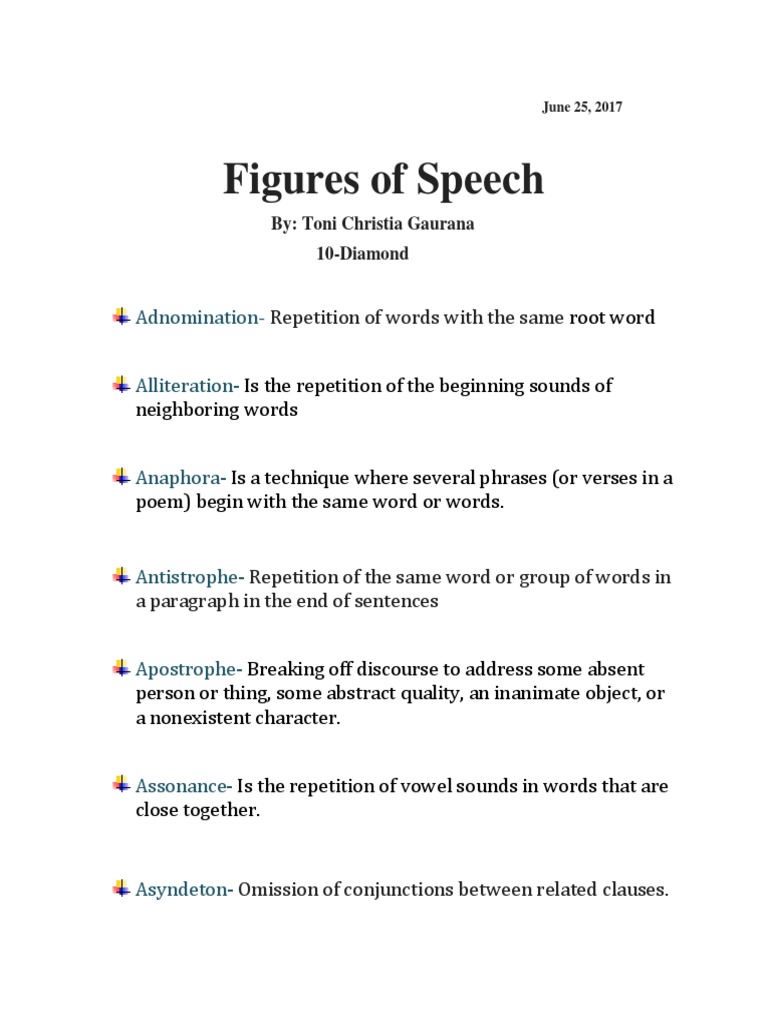 Figures of Speech: Adnomination-Alliteration | Download Free PDF ...