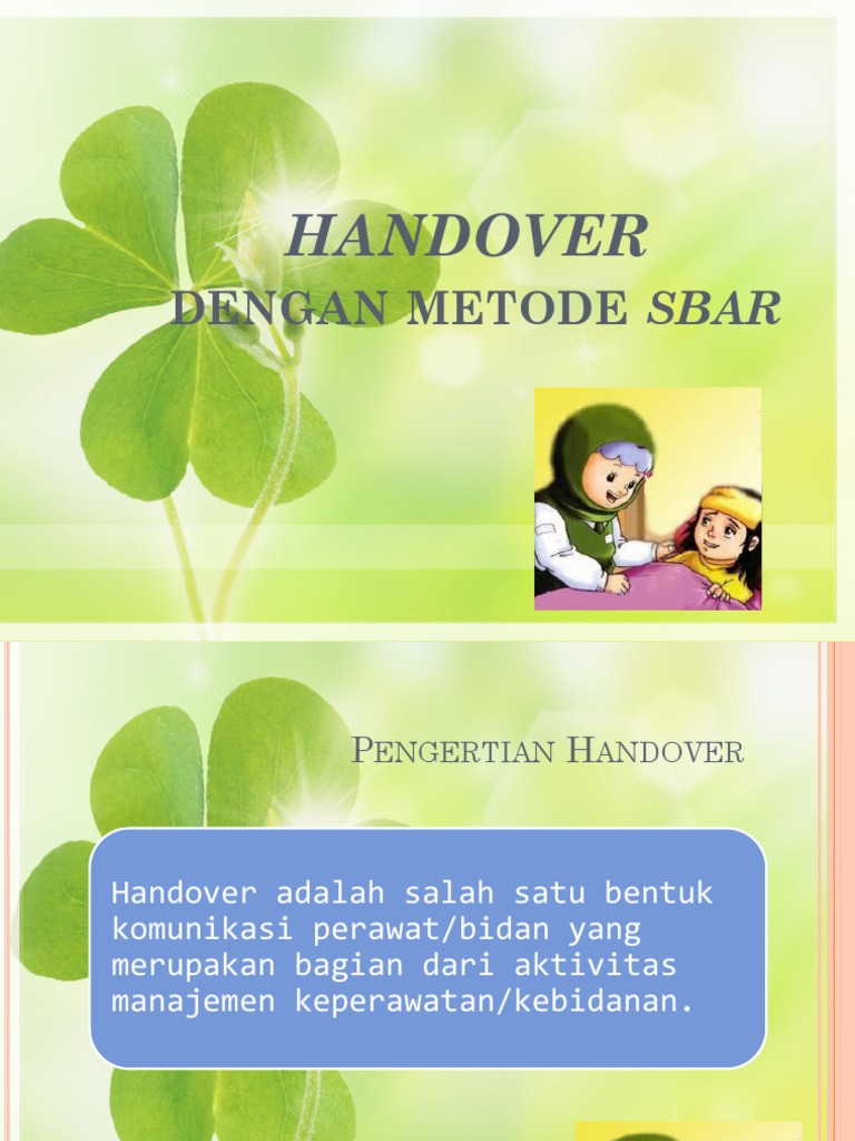 Hand Over Dengan Sbar | PDF