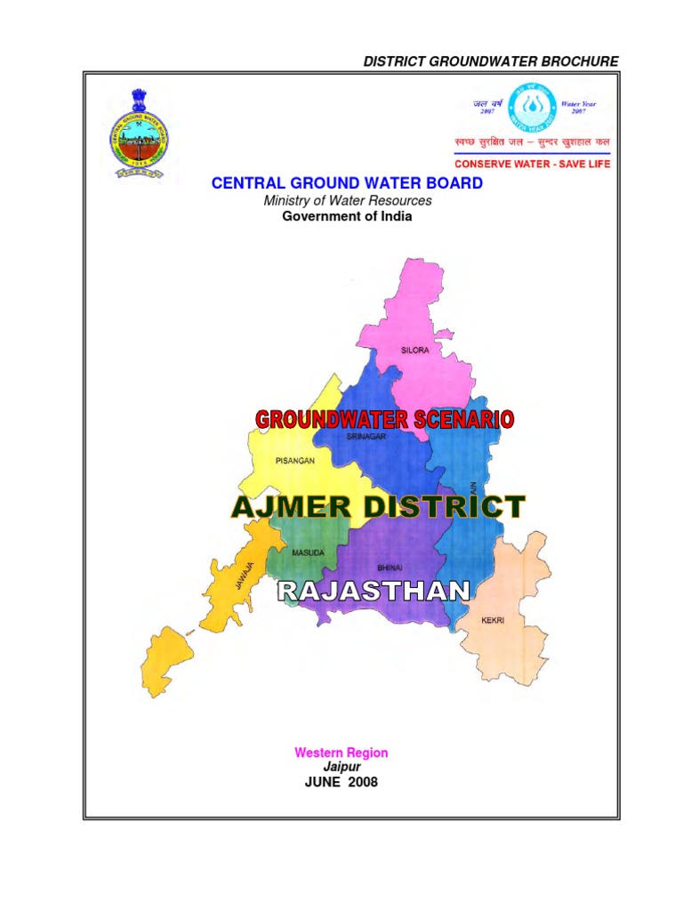 Central Ground Water Board: Ministry of Water Resources | PDF | Groundwater | Aquifer