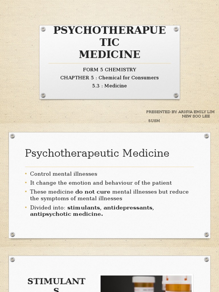 Psychotherapue TIC Medicine: Form 5 Chemistry CHAPTHER 5: Chemical For ...