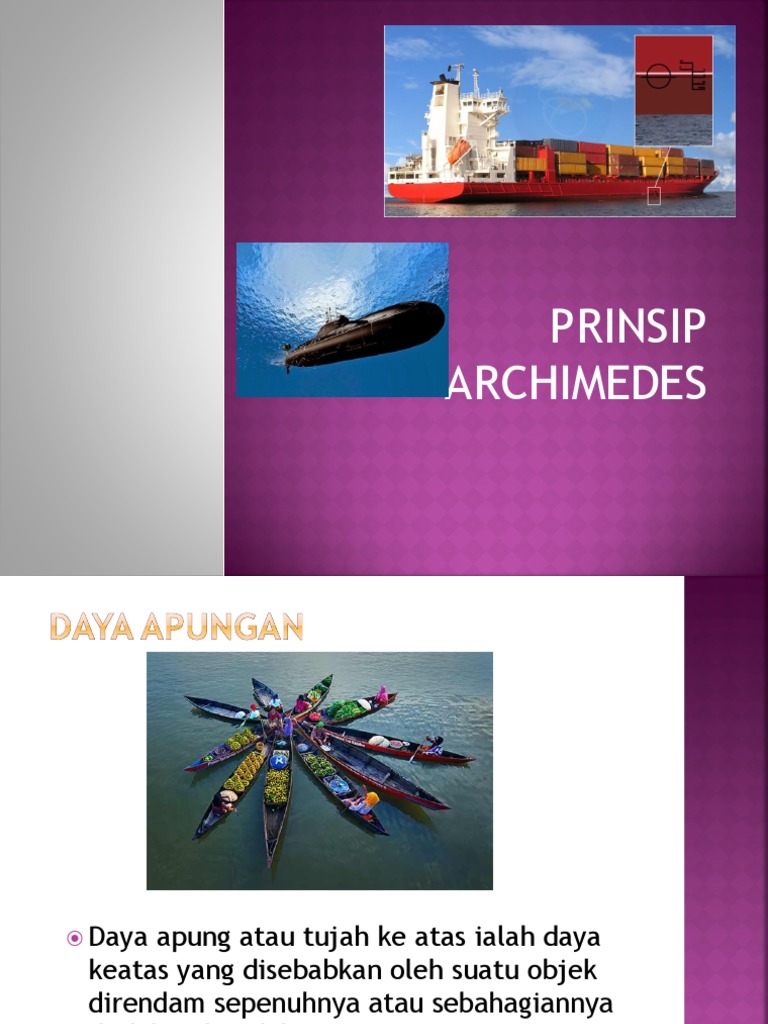 Prinsip Archimedes dan Daya Apungan | PDF